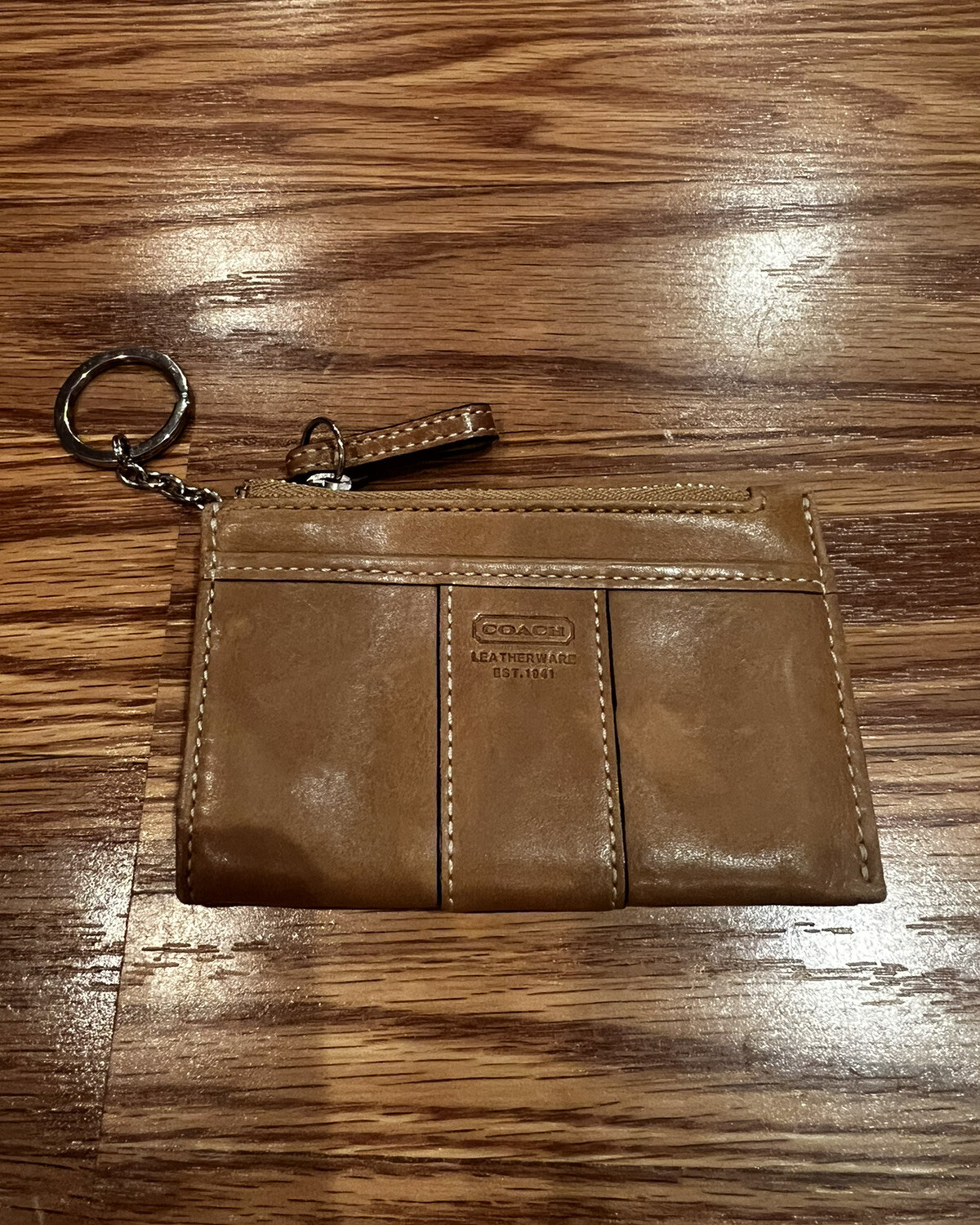 Vintage Coach RARE Leather Ware Keychain Card Holder … - Gem