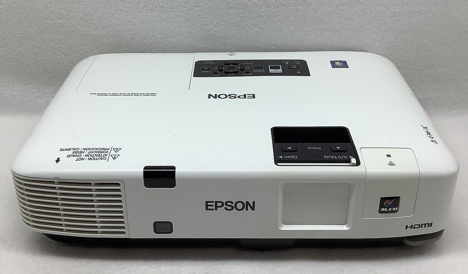 Epson PowerLite 1915 H313A Projector 1156 Lamp Hours 4000 Lumens NO ...