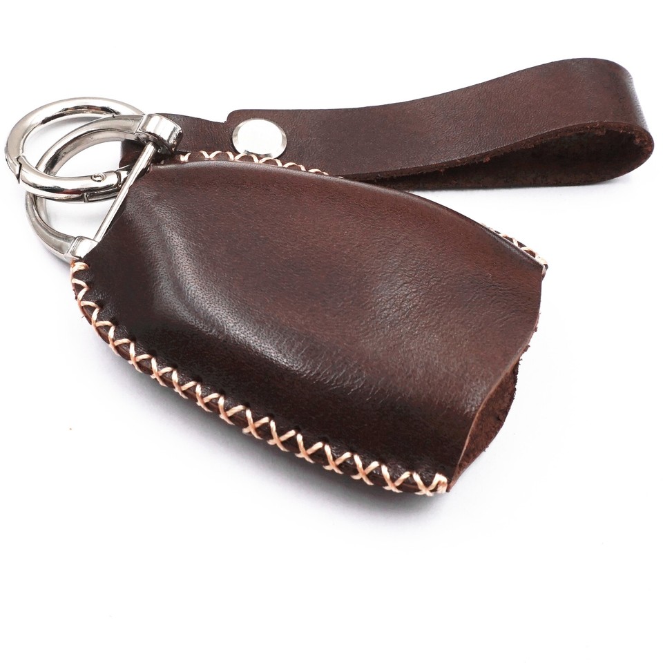 Brown Leather for Cadillac ATS CTS CT6 XT5 5 Buttons Smart Key Case Fob ...
