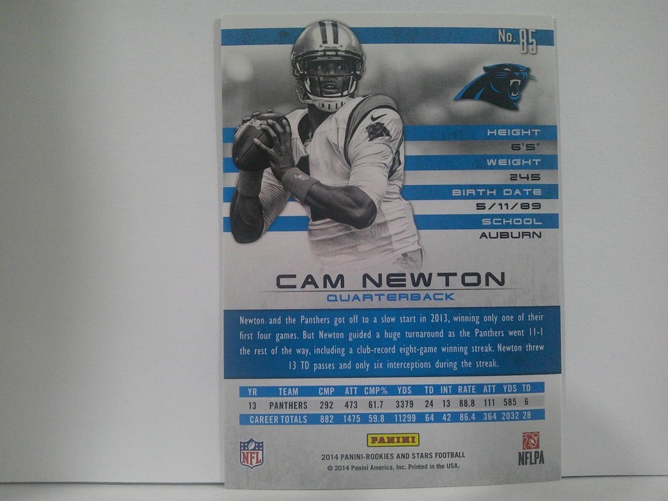 2014 Panini Rookies & Stars Longevity Ruby Cam Newton #85 | eBay
