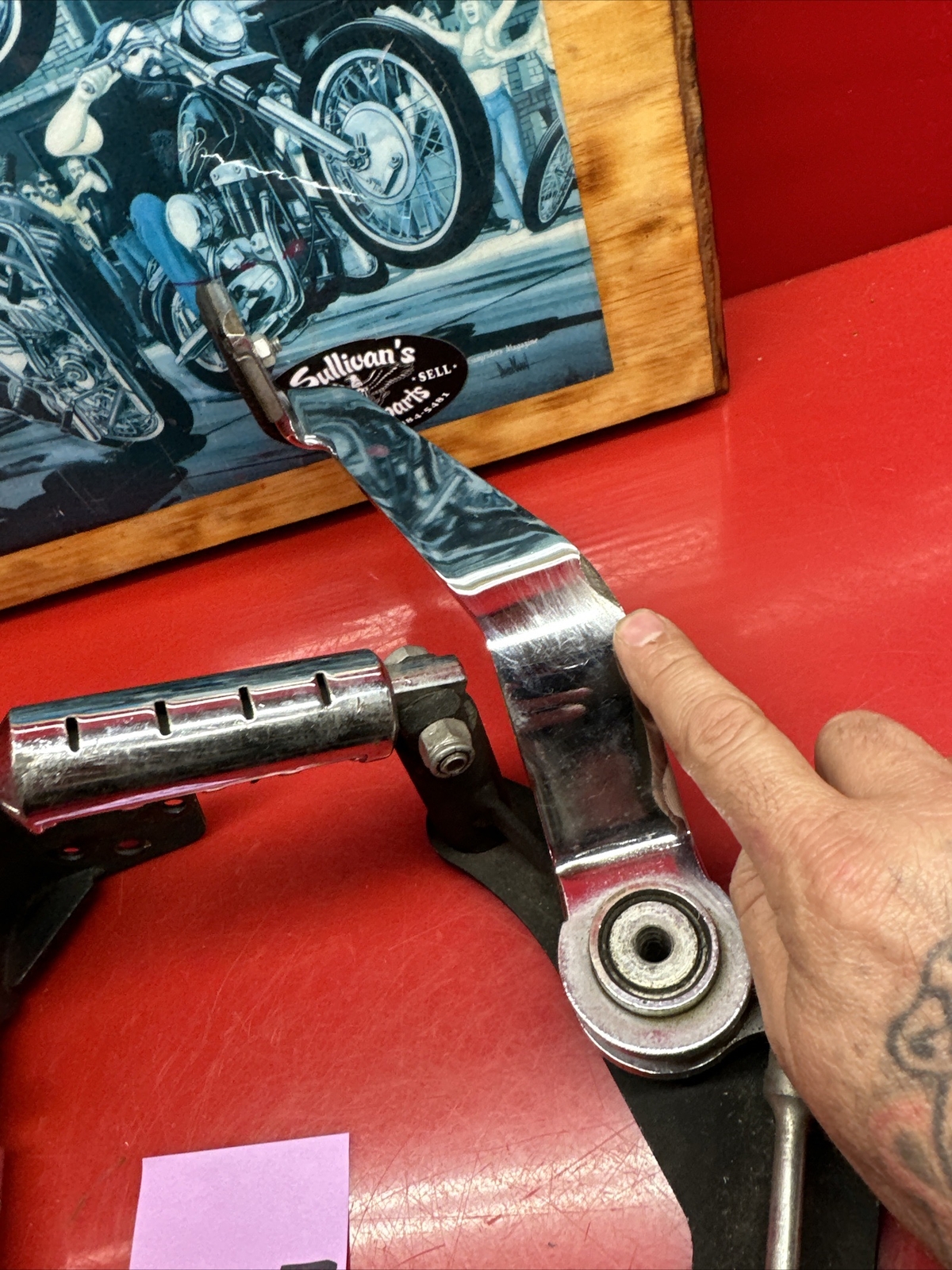 harley shovelhead evo softail wide glide shift Brake Side Forward ...