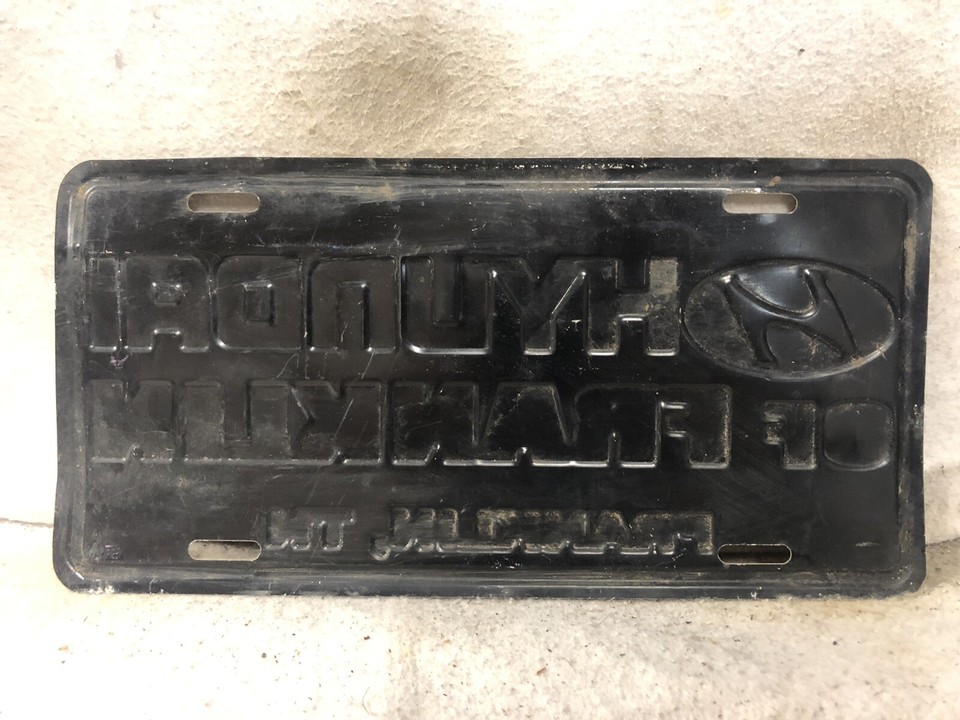 Hyundai Of Franklin License Plate | eBay