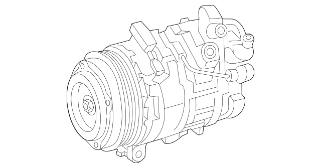 Mercedes Benz Genuine GLE580 GLE53 AMG 22-23 Front A/C Compressor OE ...