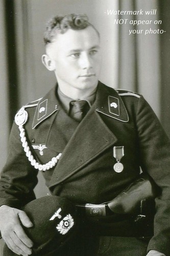 German Officer Tank Commander PHOTO World War II Panzer Wehrmacht ...