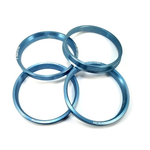 Set (4) Metal (Aluminum) Centric Rings 63.90mm Hub to 73.00mm Wheel/Rim ...