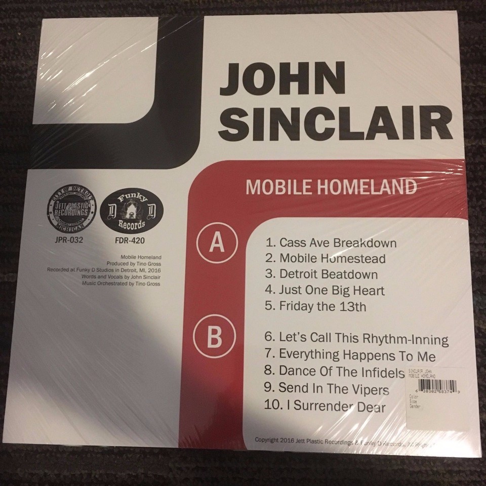 JOHN SINCLAIR Mobile Homeland 2017 RSD RECORD STORE DAY MC5 New/Sealed ...