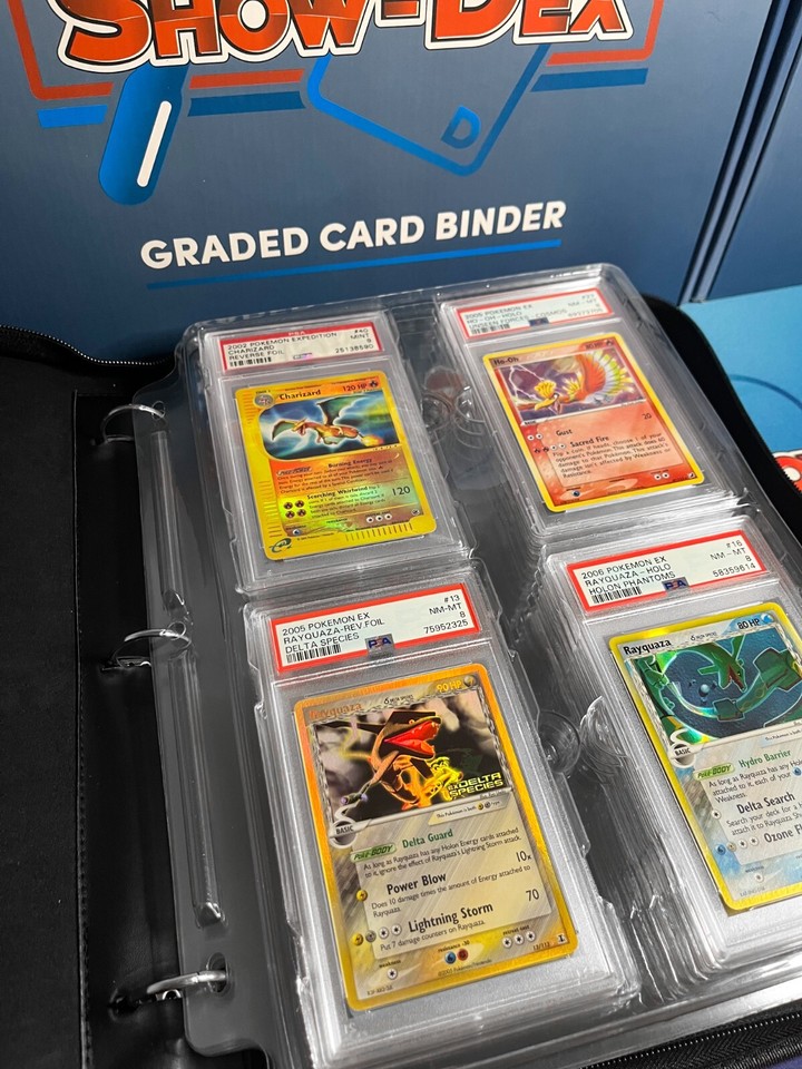 Show-Dex Graded Card Binder Slab Binder Folder PSA MGC etc - 20 Slabs ...