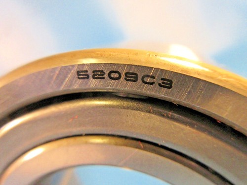 NTN 5209 S C3, 5209/C3 Double-Row Angular Contact Ball Bearing (SKF ...