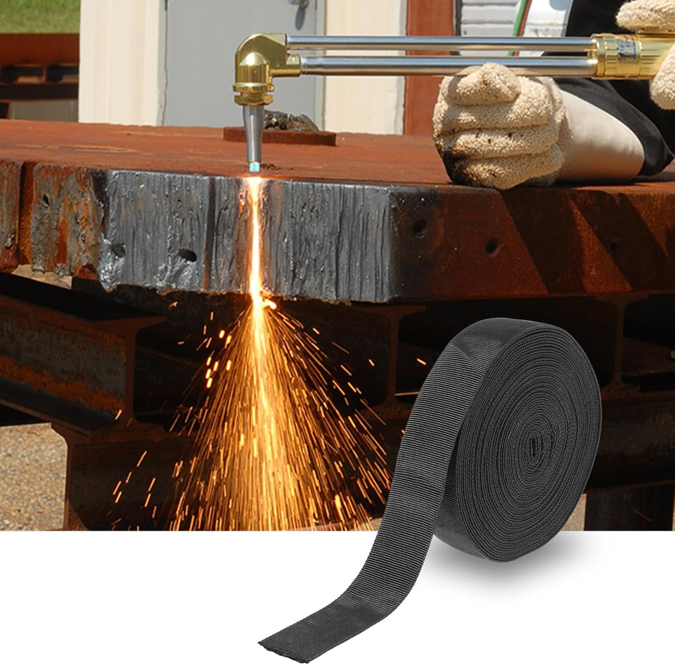 33 FT Nylon Hydraulic Hose Protector Sleeve Black Protective Cover Hose ...