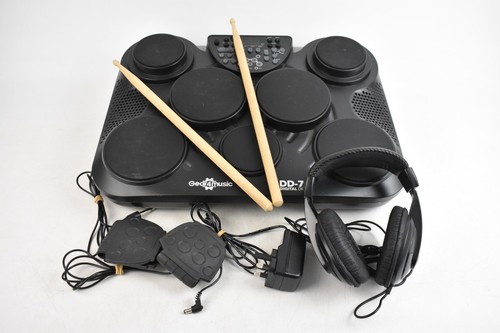 Gear4music DD70 Electric Digital Drum Kit Set Table Top Percussion Pad ...