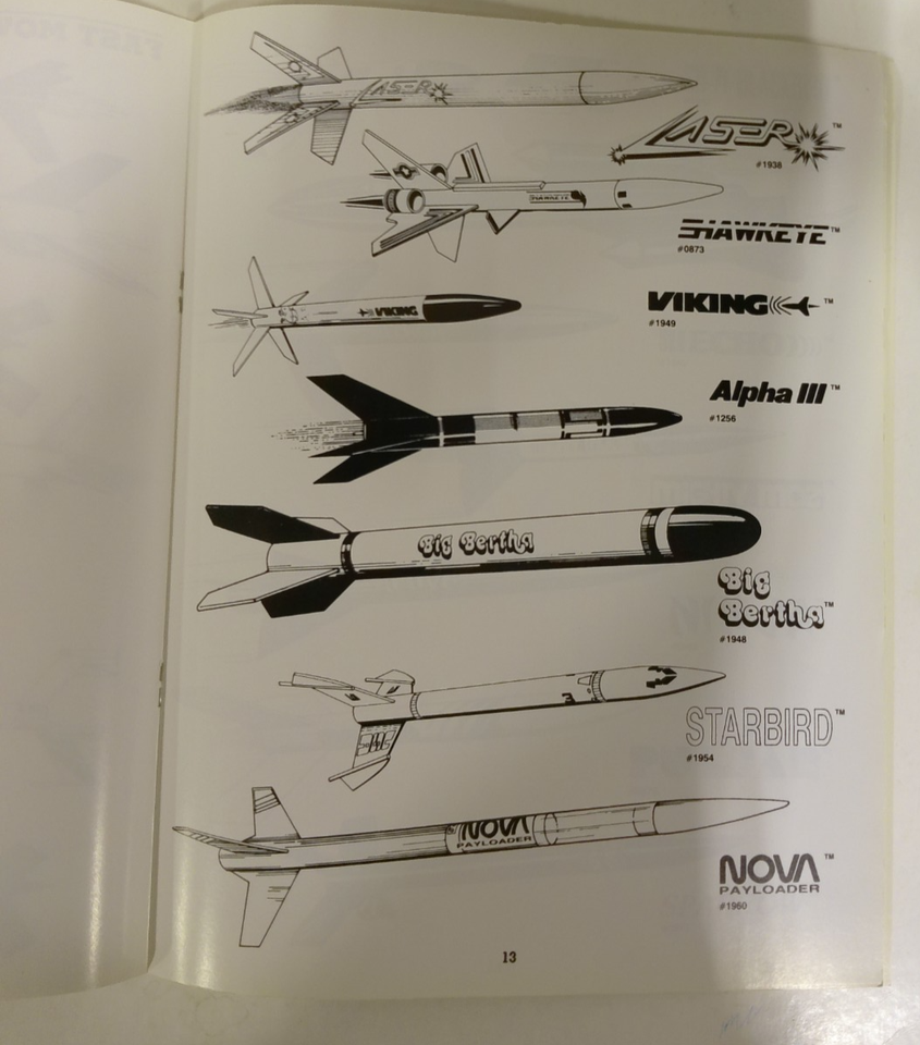 RARE ESTES 1988 Model Rocketry AD & Clip Art Kit - 30th Anniversary ...
