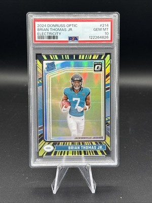 2024 Donruss Optic Brian Thomas JR. Electricity /15 PSA 10 | eBay