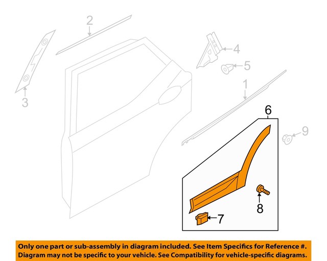 Genuine Hyundai Garnish Assy-rr Dr Side LH 87731S2200 OEM for sale ...