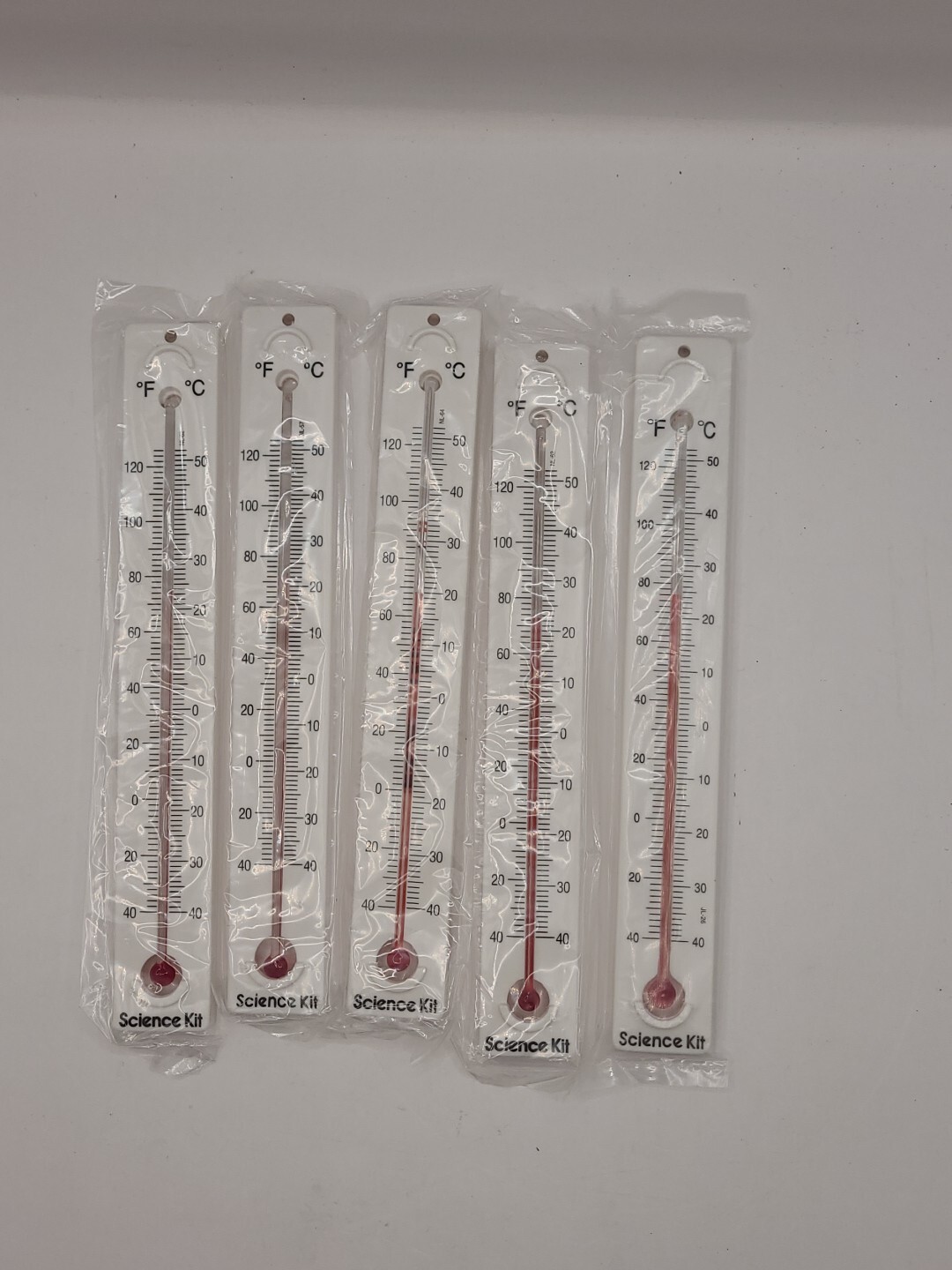 SCIENCE KIT 5 Pc Thermometers Tested and Works NEW Excellent Condition ...