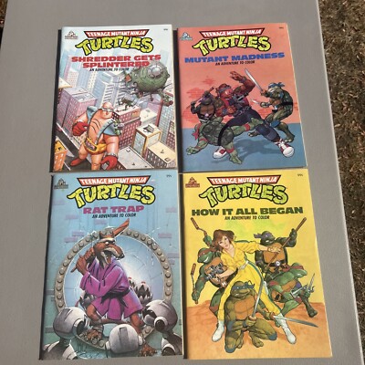 Teenage Mutant Ninja Turtles Coloring Books By Random House. Unused ...