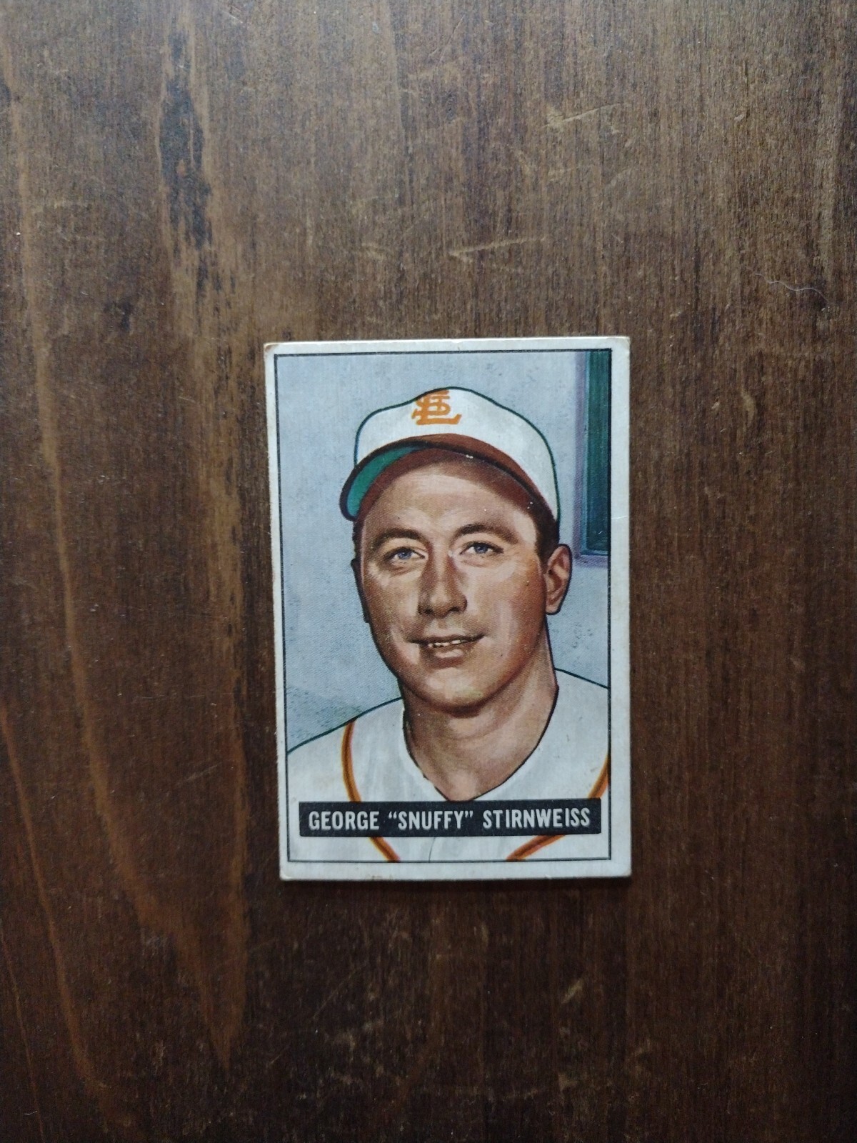1951 Bowman #21 GEORGE "SNUFFY" STIRNWEISS St Louis Browns No Creases ...