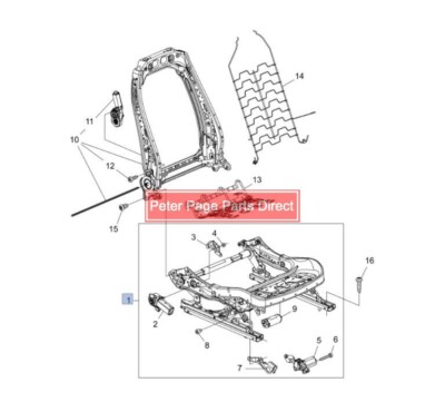 Genuine Holden New Right Front Seat Base Frame only for some Holden ZB ...