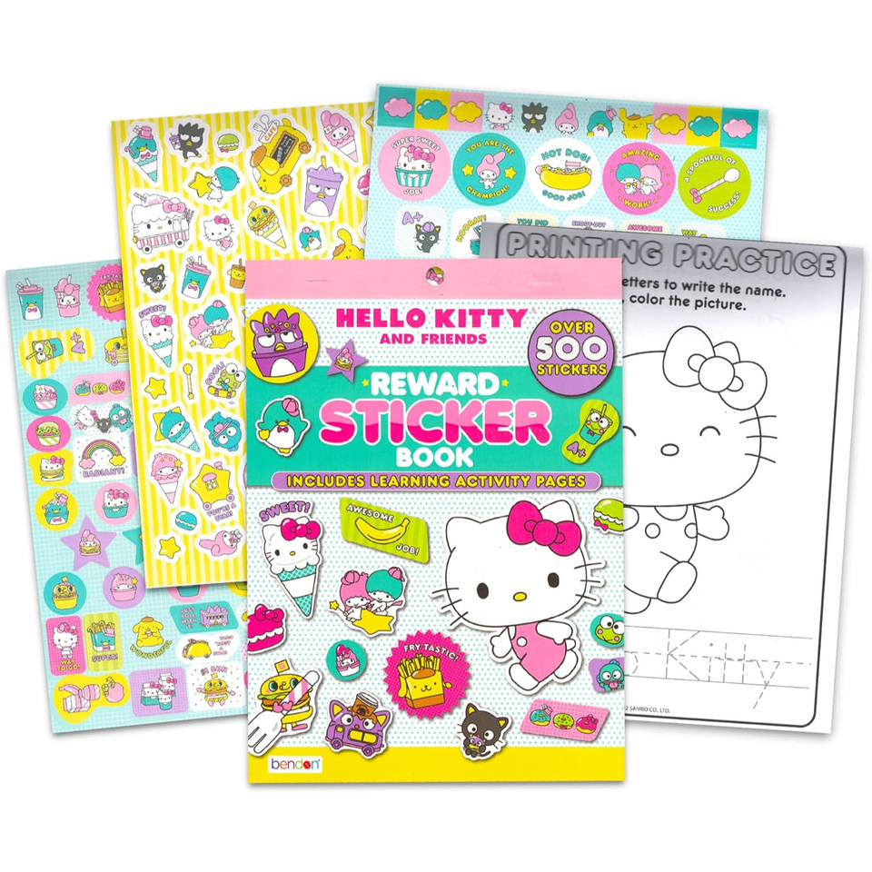 Hello Kitty and Friends Reward Sticker Book & Learning Activities for ...