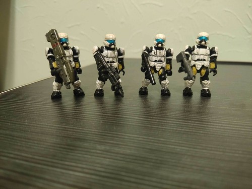 Mega Bloks halo UNSC: ODST white armor figures with weapons | eBay