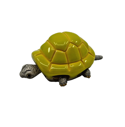 Vintage Ceramic Wiggling Turtle Collectible Chartreuse New Old Stock ...