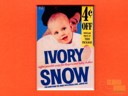 Ivory Snow detergent vintage box art 2x3" fridge/locker magnet laundry ...