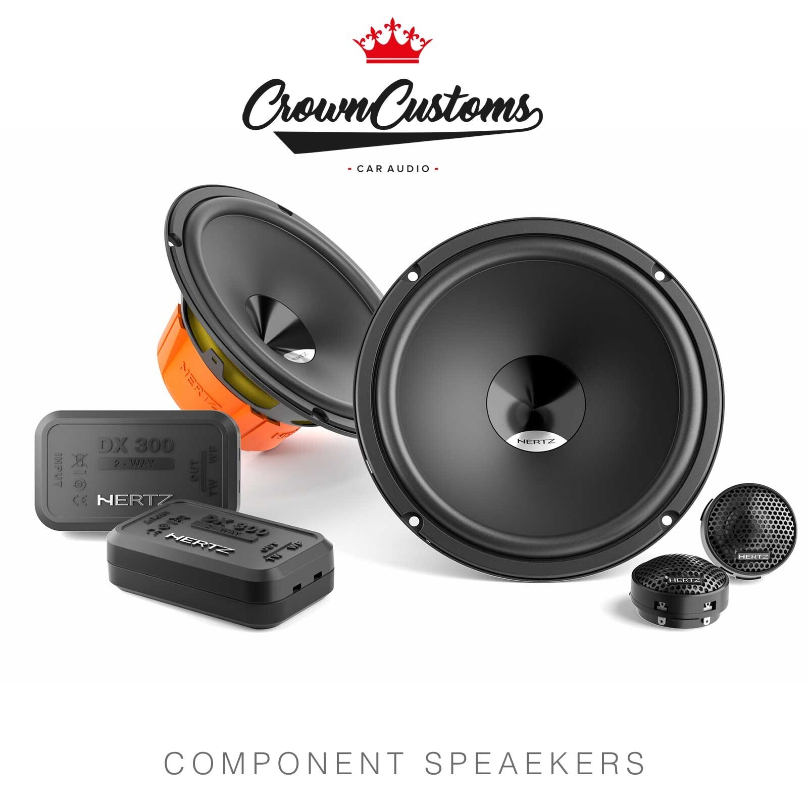 HERTZ 6.5 INCH COMPONENT SPEAKER 320 WATTS DEICI DSK165.3 CAR AUDIO ...