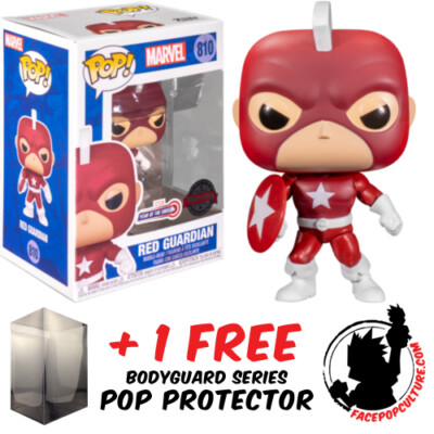 FUNKO POP MARVEL RED GUARDIAN YEAR OF THE SHIELD #810 EXCLUSIVE + POP ...