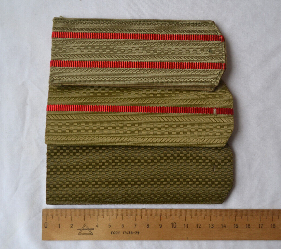 Soviet Army Shoulder Boards Lot 6 pairs USSR straps officer military ...