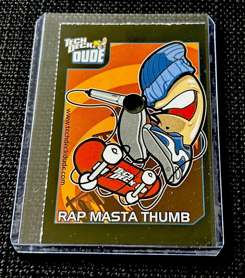 RAP MASTA THUMB ROOKIE 2001 TECH DECK PROS SI FOR KIDS Vintage ...