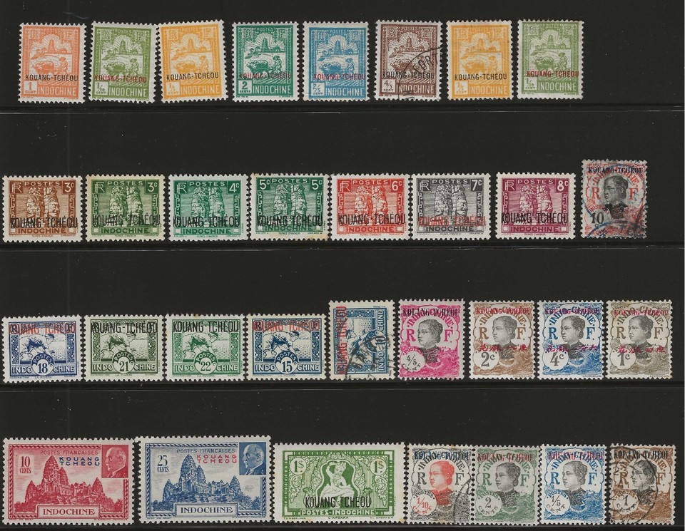 France French Post Office in China Kouang-Tcheou O/P on Indo-China ...