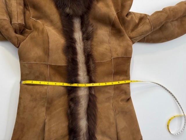 Andrew Marc Genuine Lamb Shearling Suede Coat - Women's XS Brown | eBay