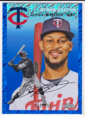 #'d /100! Byron Buxton 2023 Topps Chrome Platinum Blue Shimmer ...