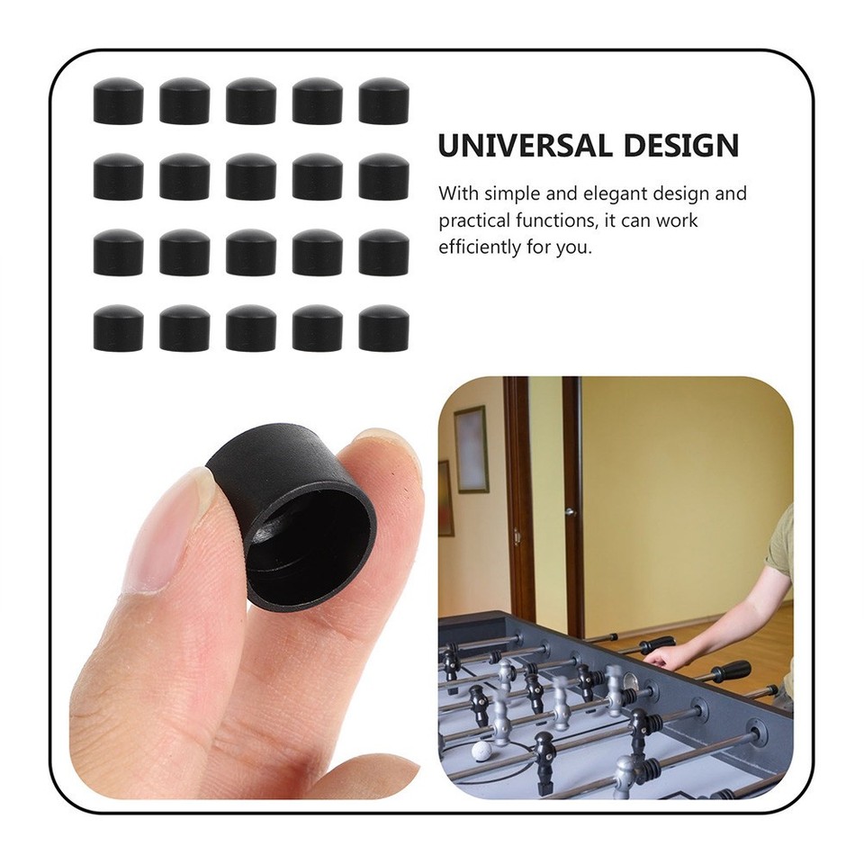 3 Pack Foosball Table Rods Foseball Parts Replacement Plastic End Caps ...