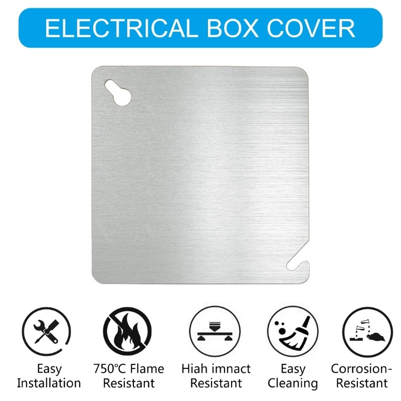 Electric Box Panel Cover Square Metal Protective Safety Plates Box ...