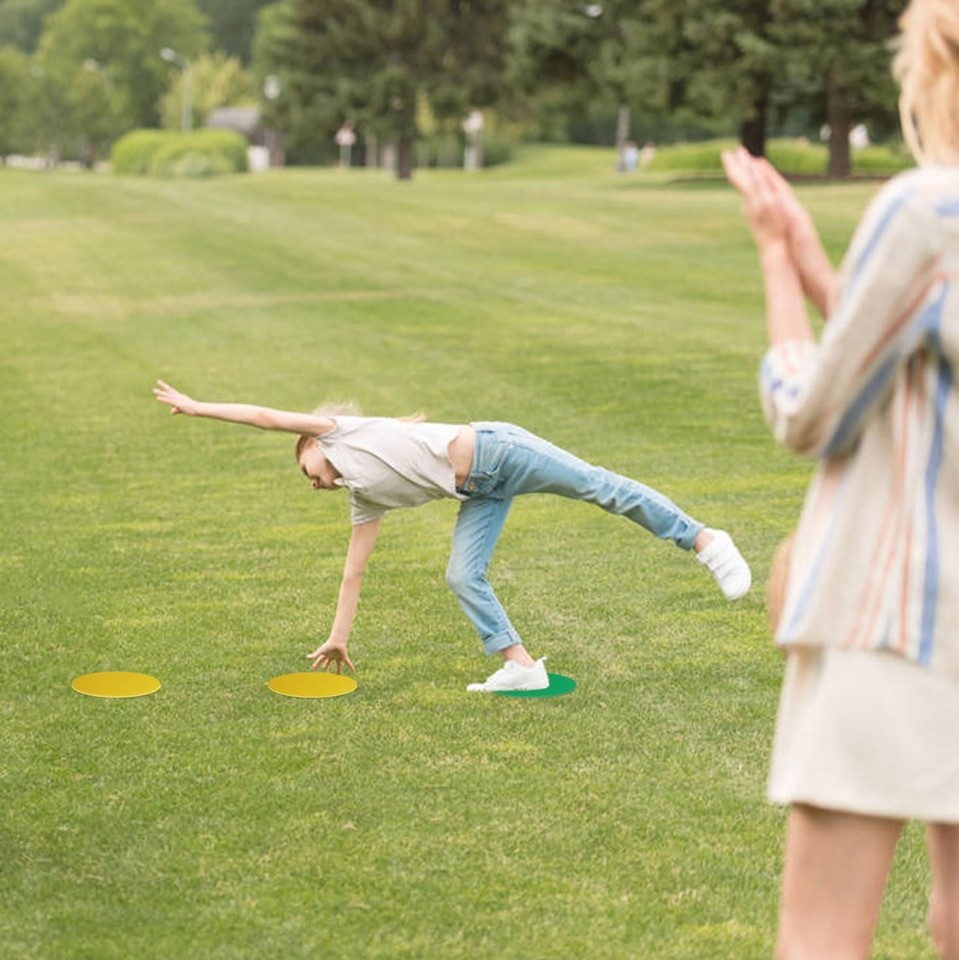 Emhumn 9inch Poly Spot Markers for Agility Dot Gym/PE Training-With ...