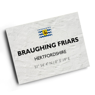 A4 PRINT - Braughing Friars, Hertfordshire - Lat/Long TL4124 | eBay UK