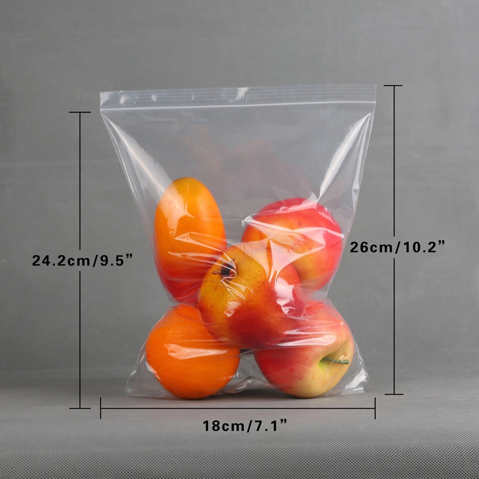 Clear Grip Lock Plastic Resealable Self Seal Polythene Bags - All Sizes ...