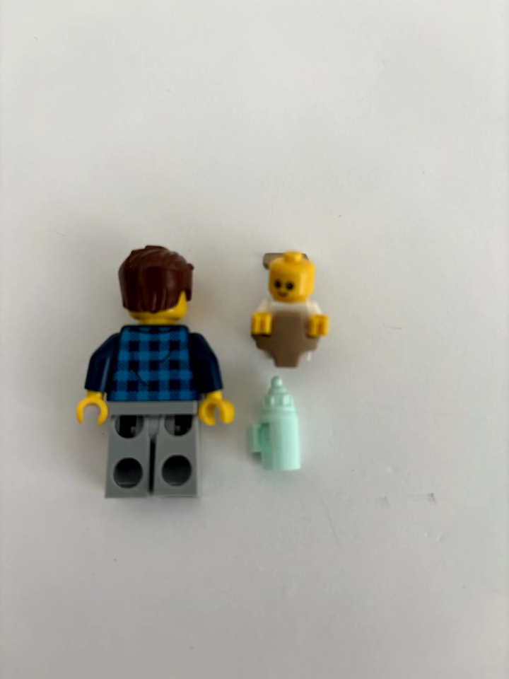 NEW LEGO DAD with Baby in Carrier Minifigure Set - With Lego ...