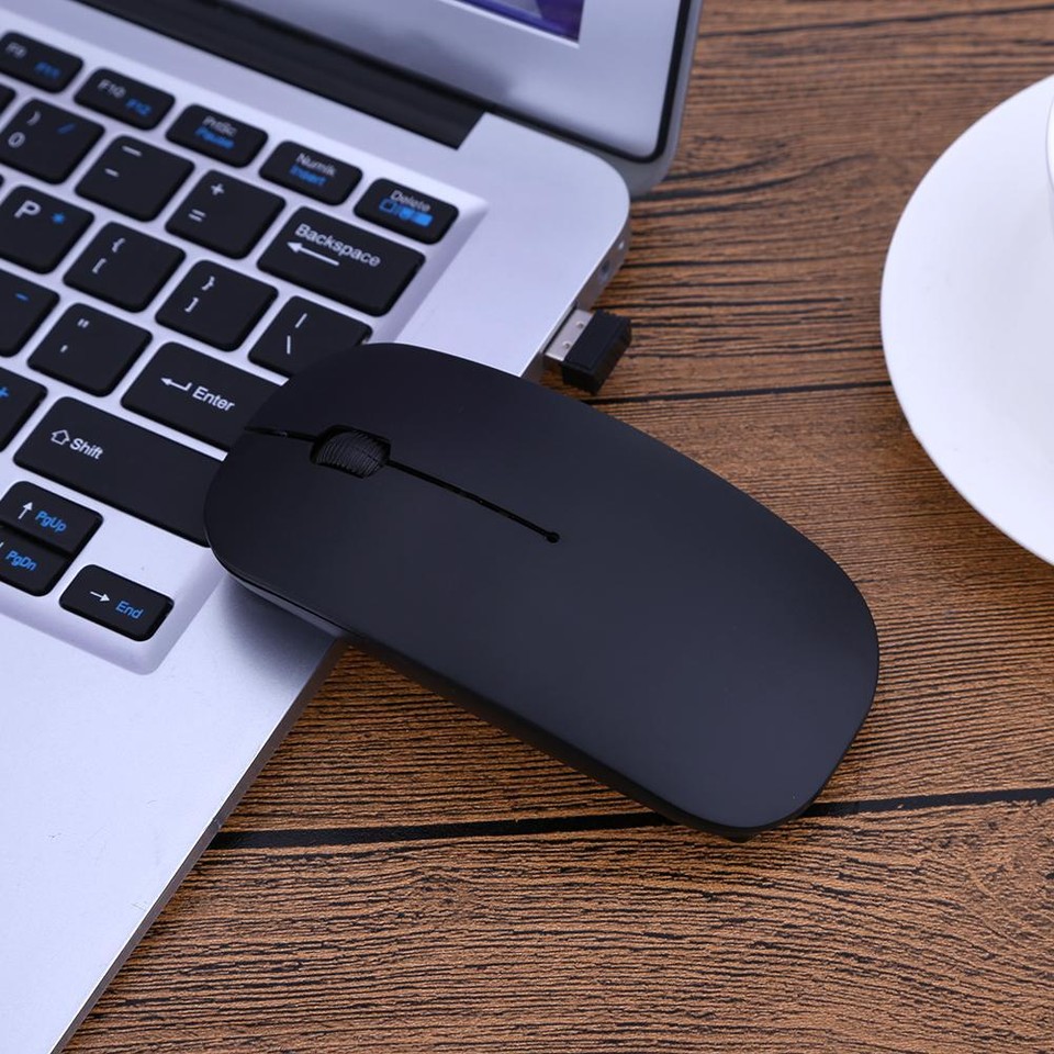 2.4GHz Cordless Mouse 3 Buttons 1000 Computer Mice for Laptop (Black ...