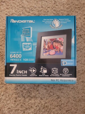 Pandigital 7inch Digital Photo Frame 1GB Internal Memory {Up To 6400 ...