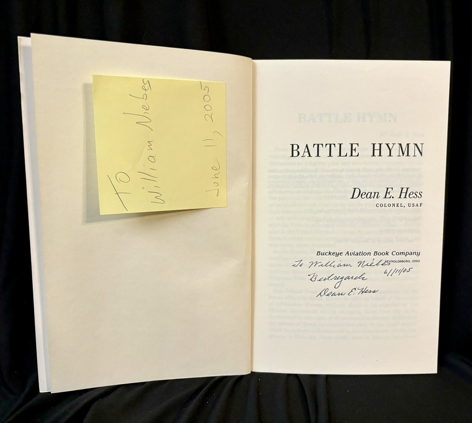 Battle Hymn by Dean E. Hess (1987, Trade Paperback, Reprint, SIGNED ...