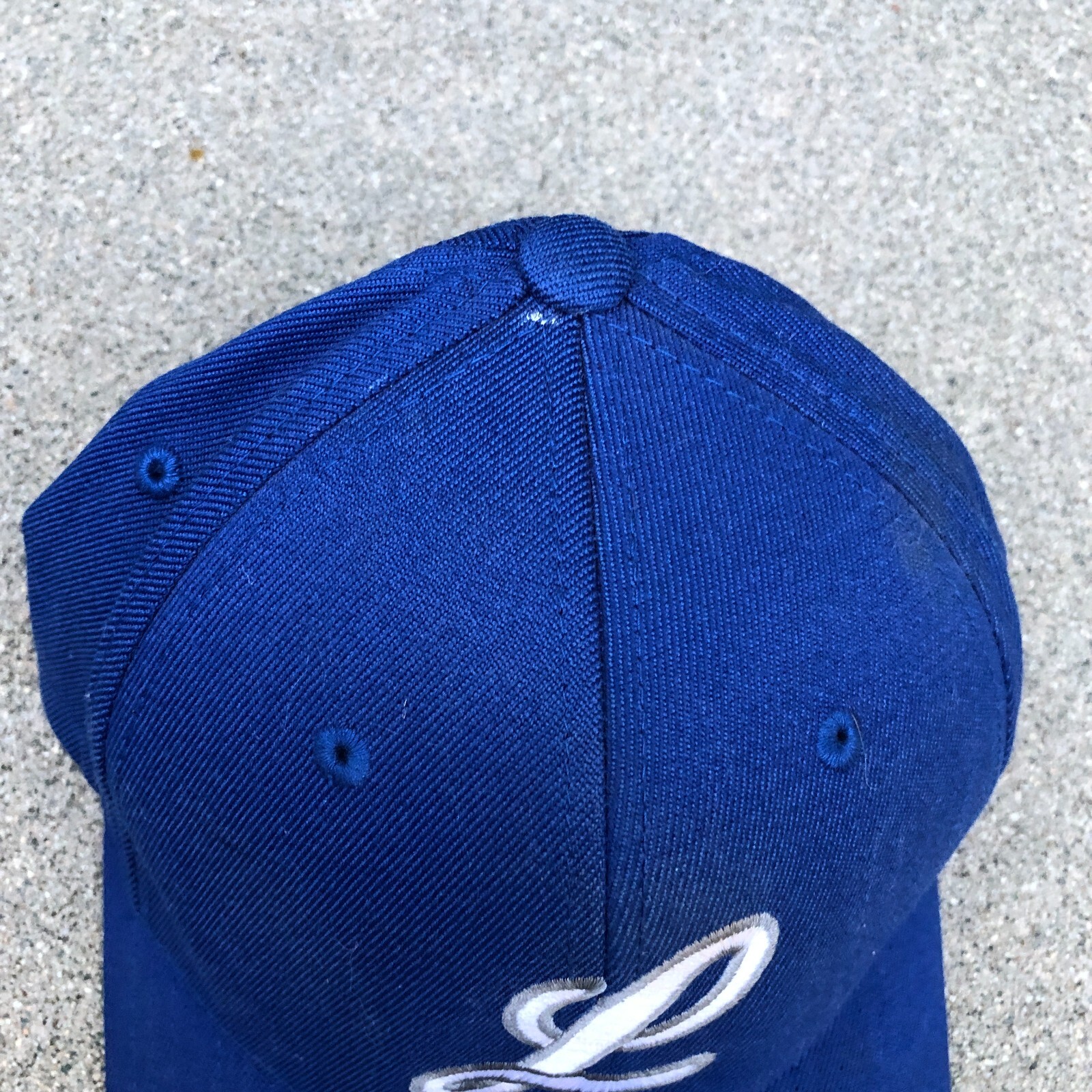 RICHARDSON Pro 585 Fitted Hat Men's S/M Blue Baseball Cap Letter L Logo ...