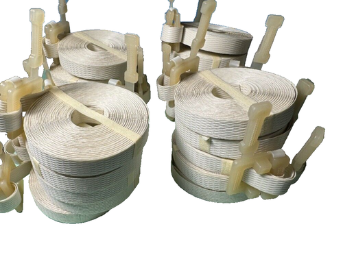 10 Pre-Cut Poly Straps 1/2" x 17' with Built in Buckle Strapping ...