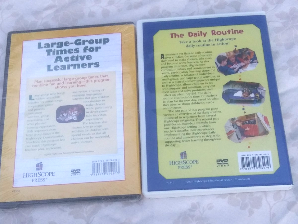 Highscope Curriculum Lot~Pre-School Teaching Aids~DVDs New Book $300 ...