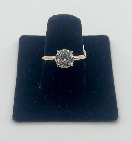 1.47Ct GIA Certified Natural Diamond 14k Yellow Gold Solitaire Engagement Ring | eBay