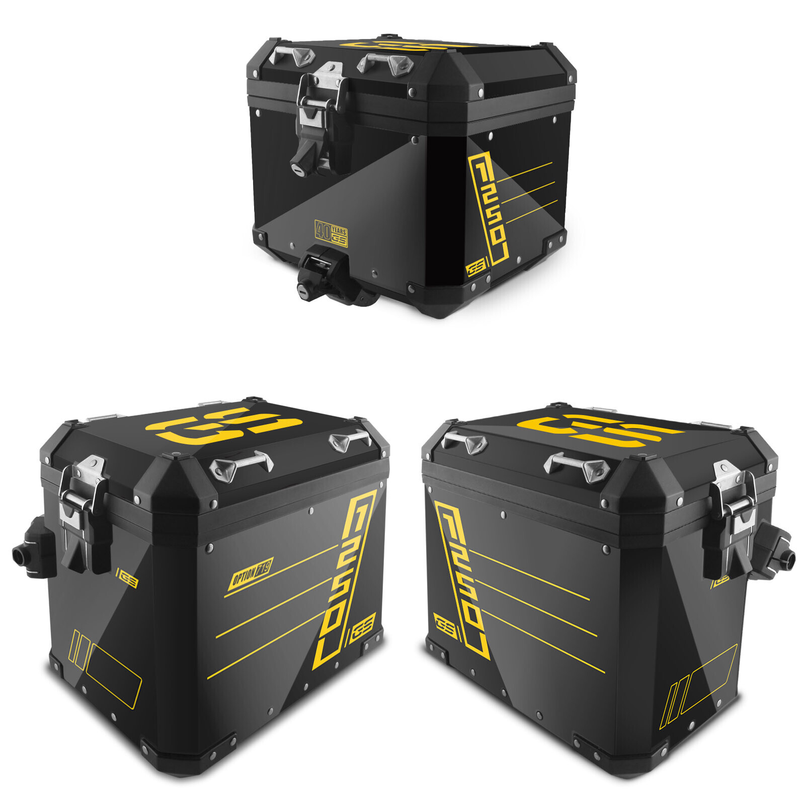 For 2019^2024 BMW R1250GS ADV Tail Top Side Box Protector Cover Decal ...