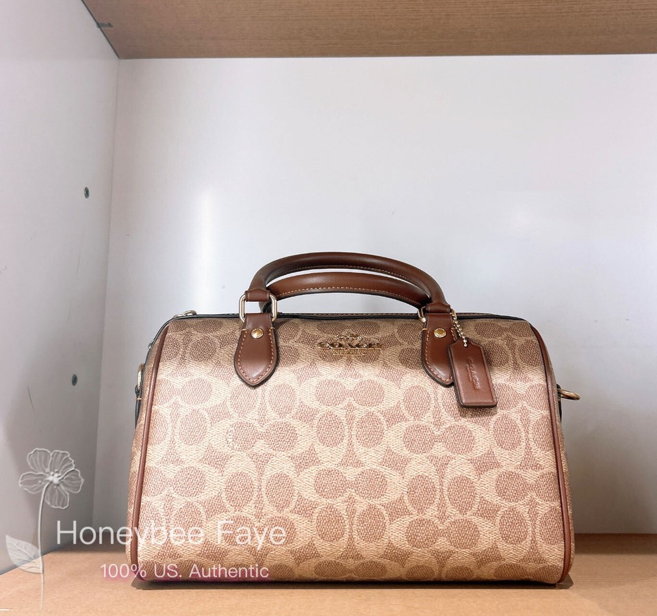 NWT Coach Rowan Large Satchel Bag In Signature Canvas CV960/CV959 | eBay