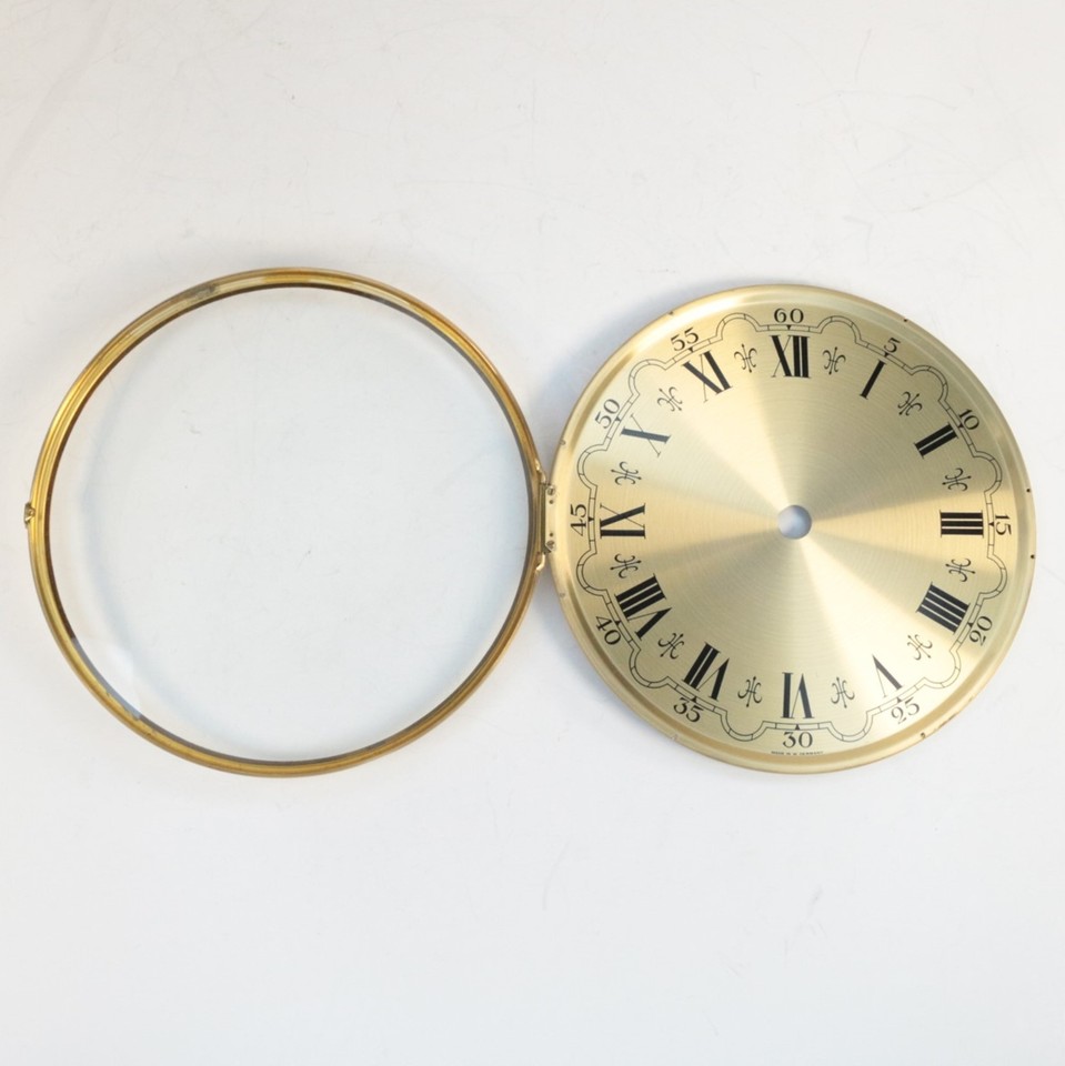 Clock Dial with Bezel and Convex Glass 6-3/16 inches W. Germany - LW498 ...
