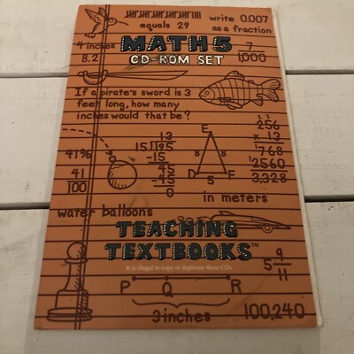 Teaching Textbooks Math 5 (Auto Grading) 4-CD Set | eBay