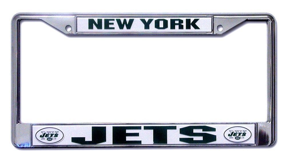 Rico NFL Football New York Jets Chrome License Plate BRAND NEW | eBay